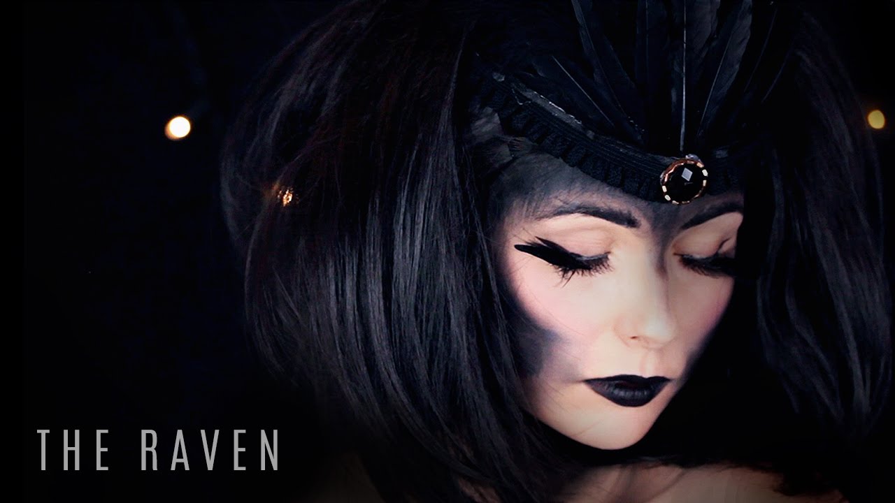 DUNKLE RABENKÖNIGIN I Halloween Makeup Tutorial - YouTube