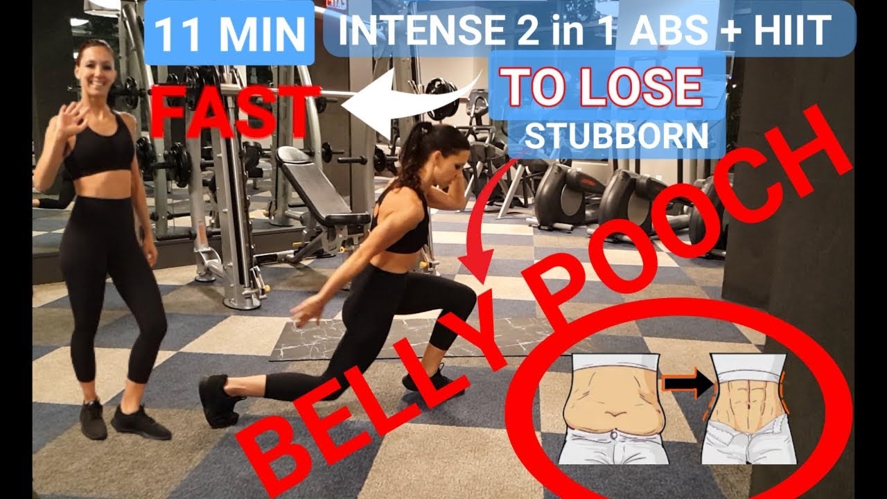 CARDIO AND ABS WORKOUT FOR FAT LOSS | 11 MIN INTENSE 2 in 1 HIIT AB ...