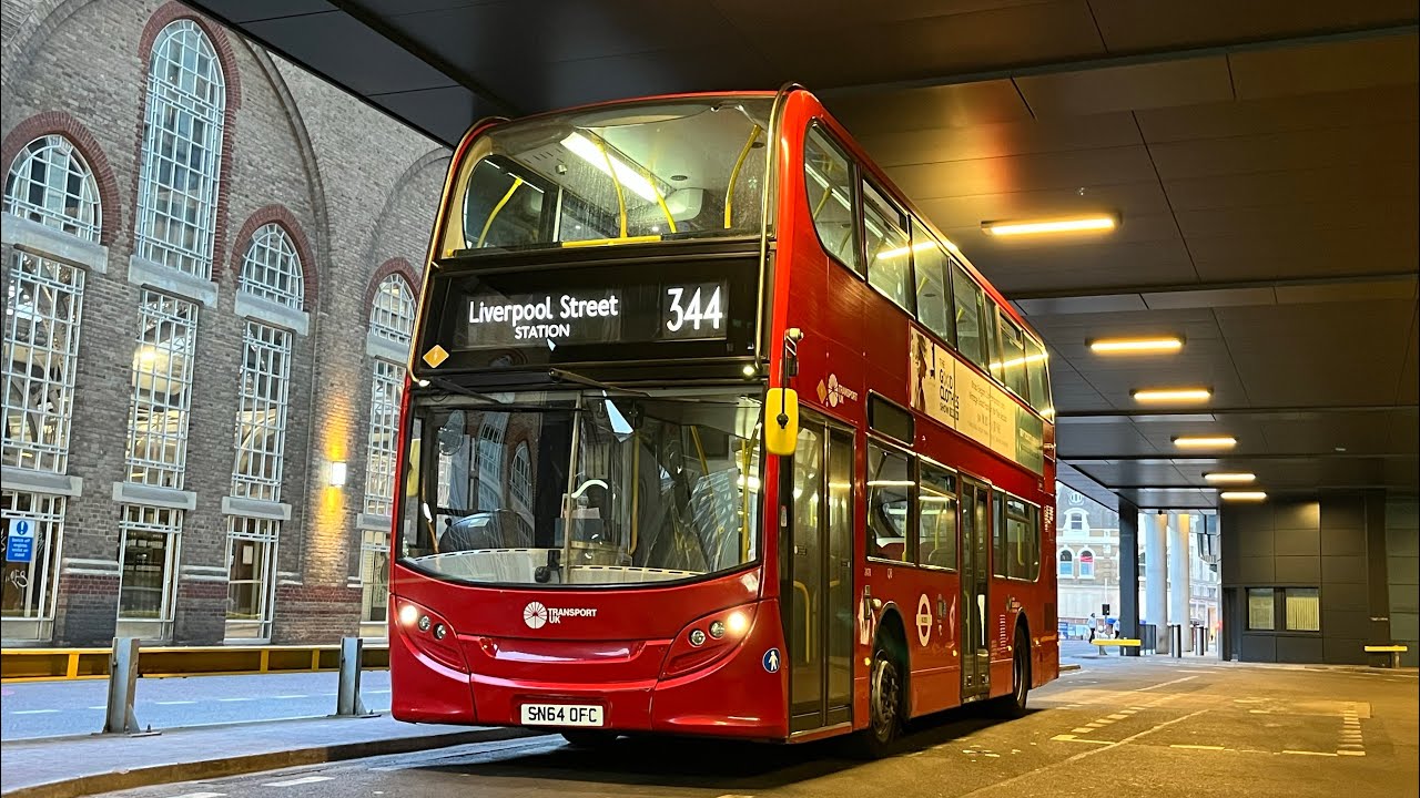 Full Route Visual. Route 344: Liverpool Street - Clapham Junction ...