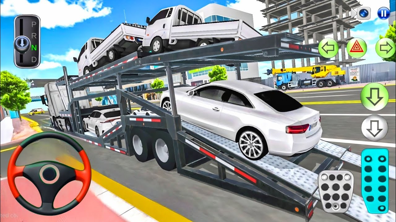 New Multi Storey Trailer Transport New SUV Cars | 3d Driving Class game ...