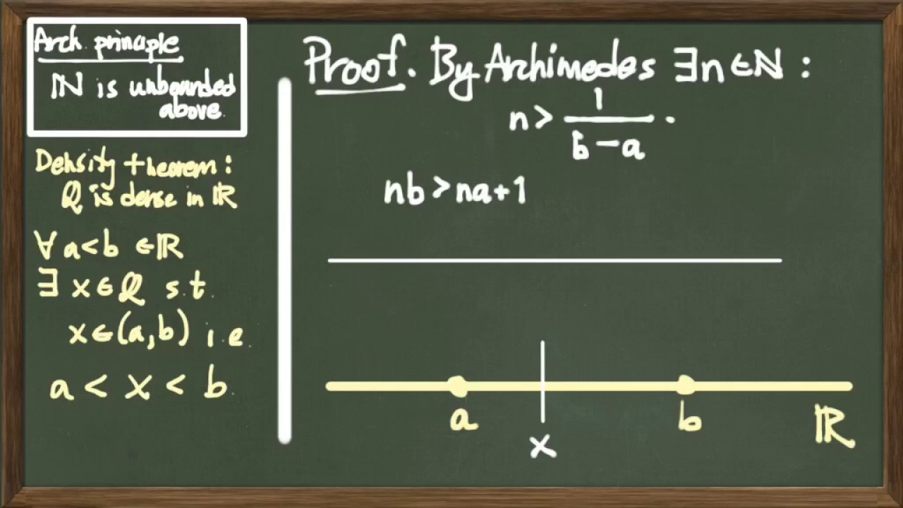 401.1Y Proving the density of the rationals - YouTube