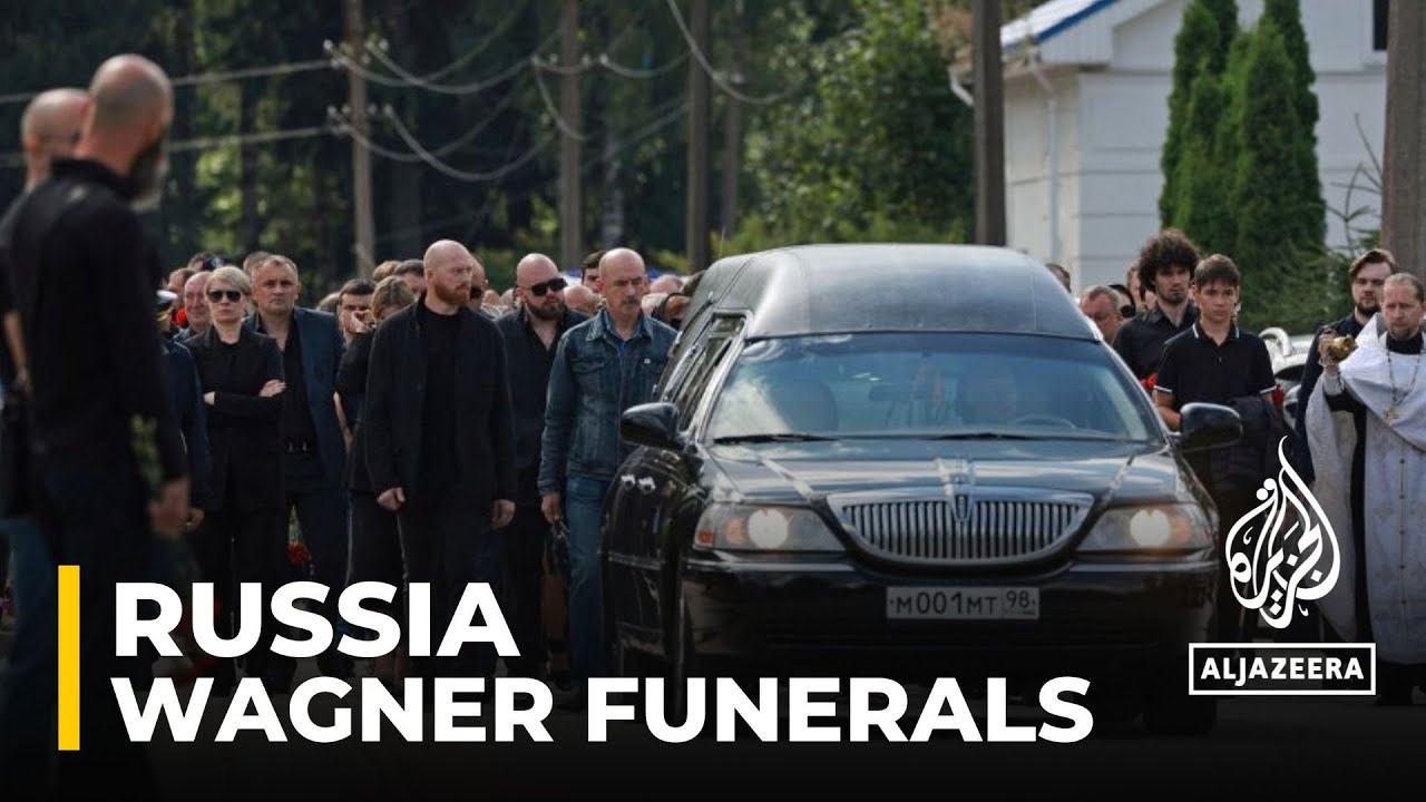 Private funeral held for Wagner chief Prigozhin in St Petersburg - YouTube
