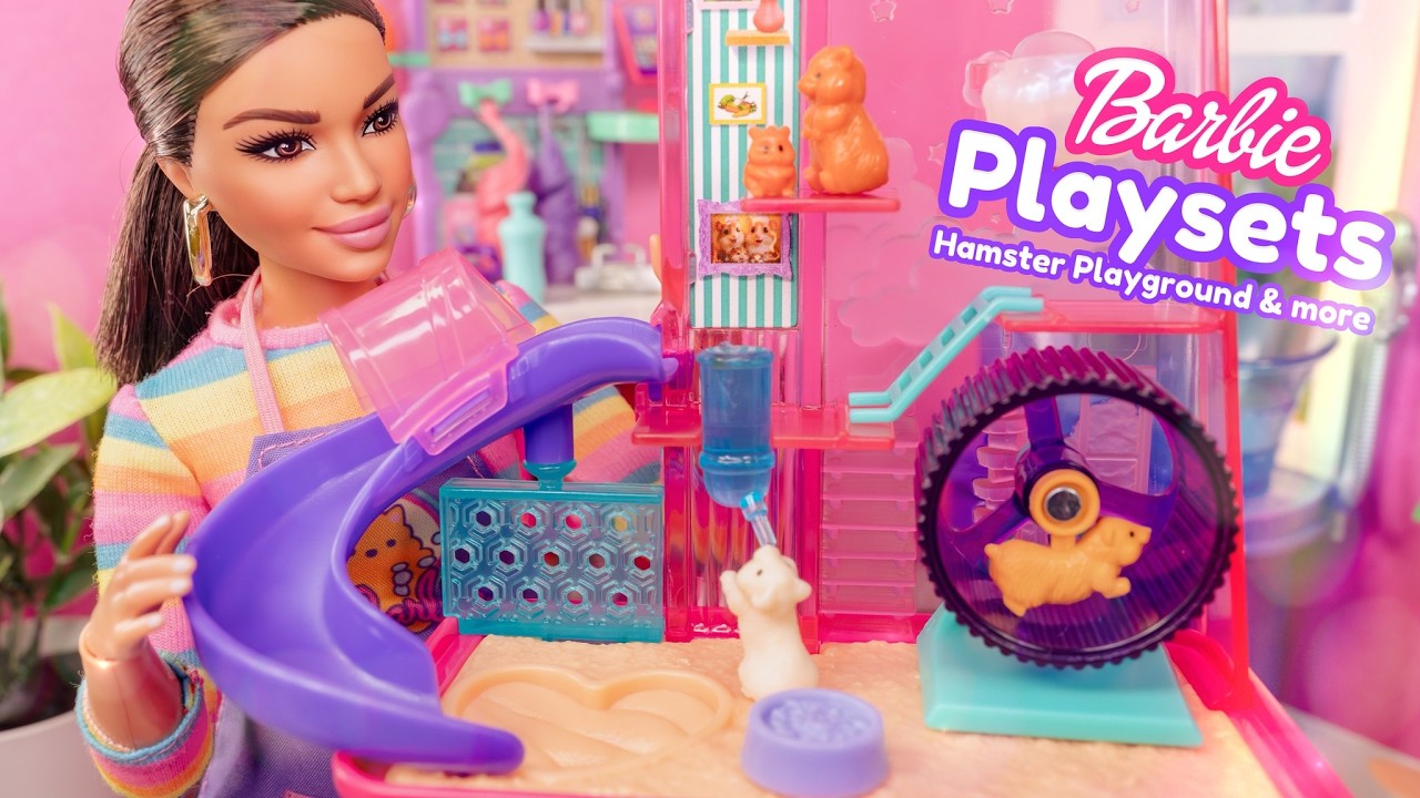 New Barbie Play Sets: The Paw Spa, Pet Paradise, Hamster Playground ...