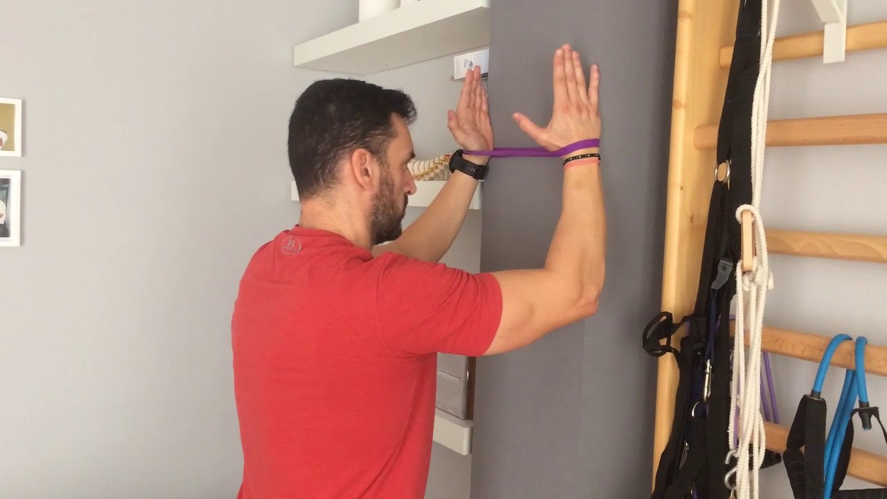 Trabajo de la musculatura interescapular (2) Lesiones de hombro - YouTube