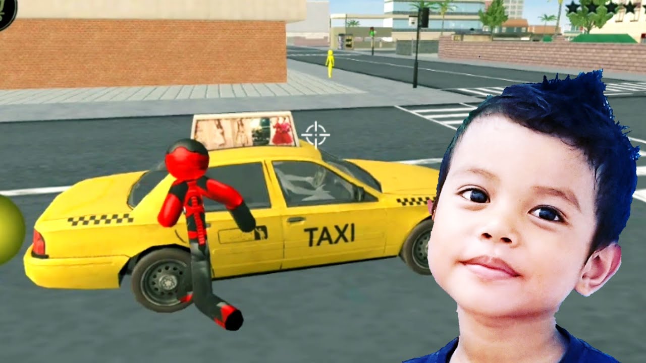 Stickman belajar naik motor Game lucu buat anak bayi Zefa gaming - YouTube