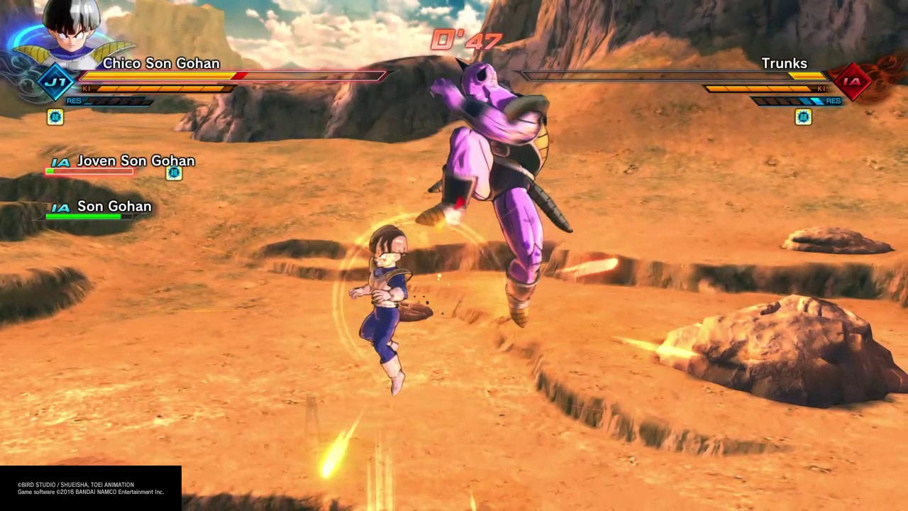 DRAGON BALL XENOVERSE 2, equipo Gohan vs equipo Trunks. - YouTube