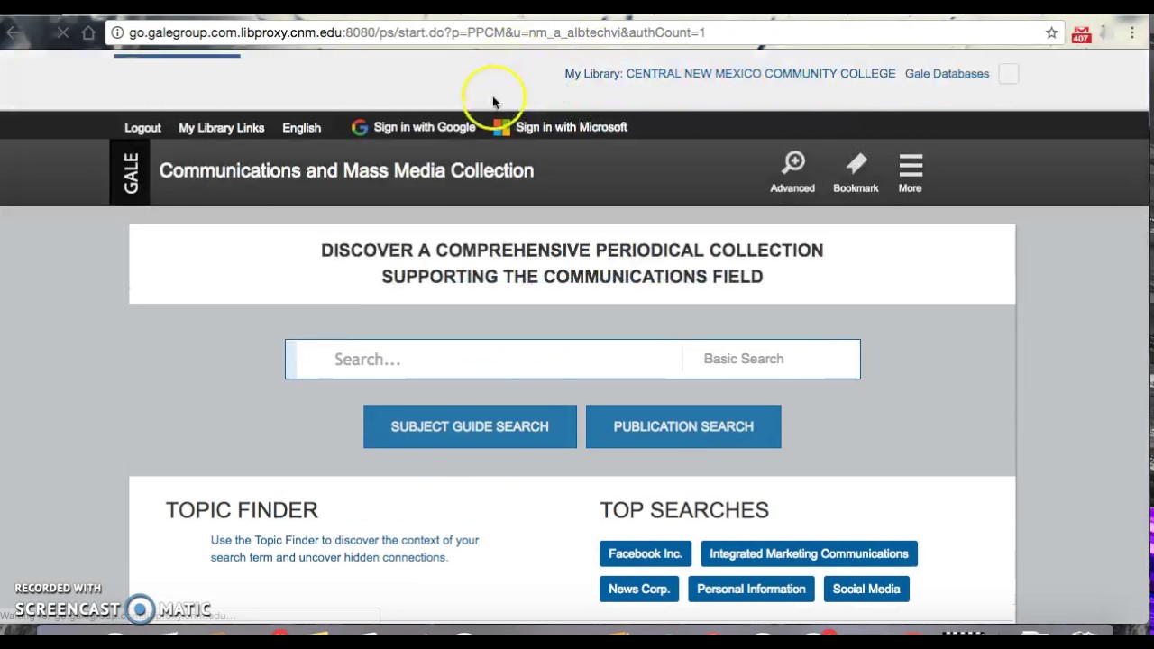 Searching Databases Youtube