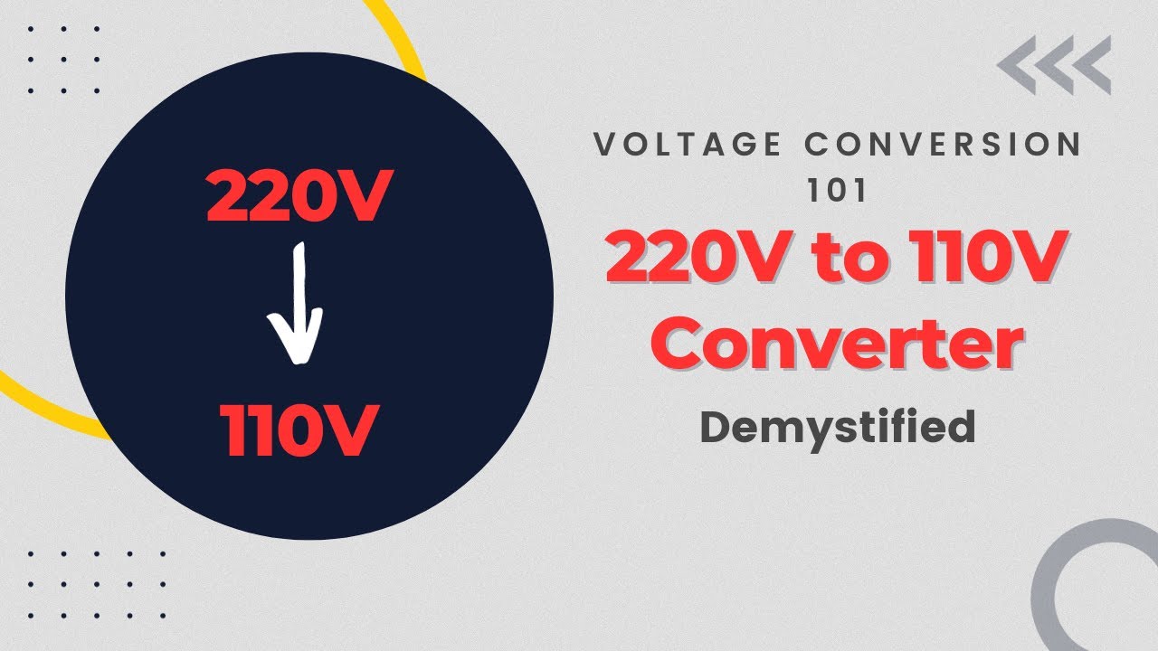 220V To 110V Converter Demystified A Complete Guide YouTube 220V To 110V Converter Demystified A Complete Guide YouTube