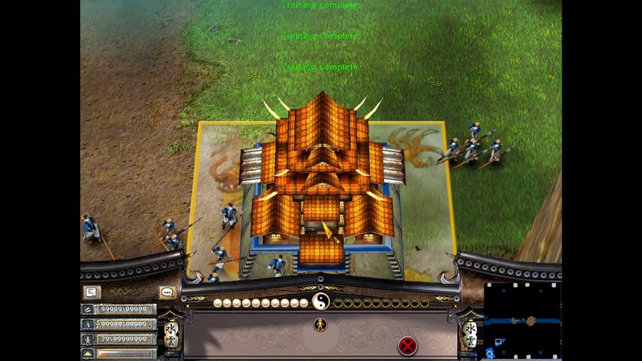 Battle Realms - Hack 1 Dragon vs 7 (Lotus + Wolf + Spent) - YouTube