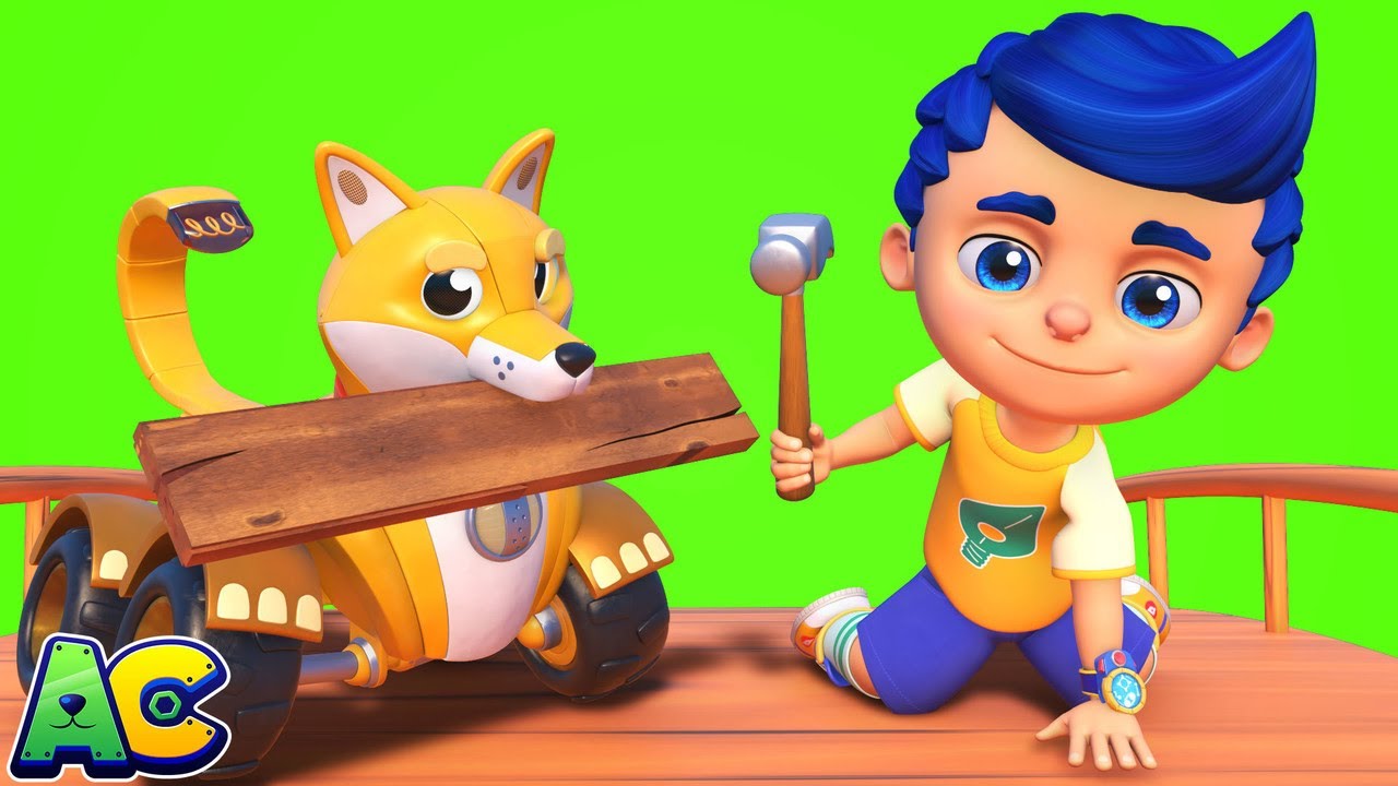 AnimaCars - Build a NEW BRIDGE with the AnimaCars! - Cartoons for kids ...