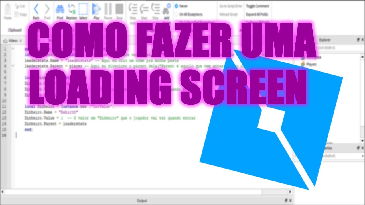Tutorial Script - Como Fazer Uma Loading Screen - YouTube