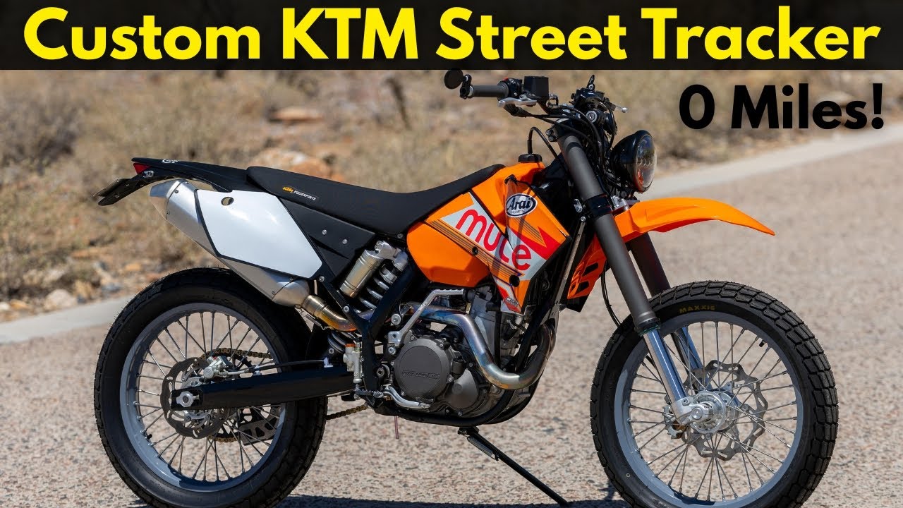 Custom Built KTM 525 EXC Street Tracker by Mule Motorcycles - YouTube