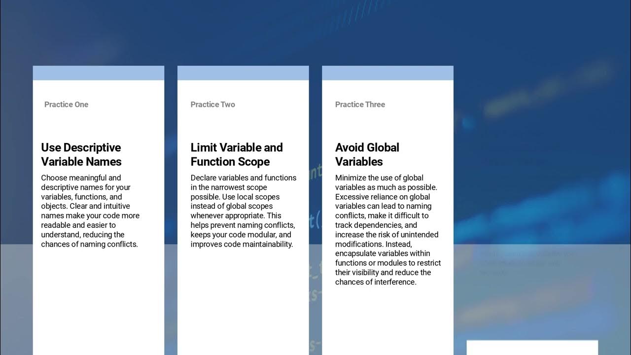 Good Scoping Practices - YouTube