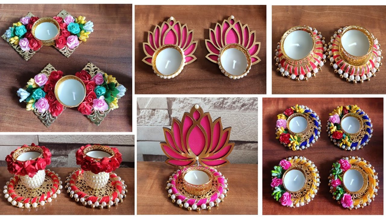 Diwali Diya making at home | DIY candle holder - YouTube