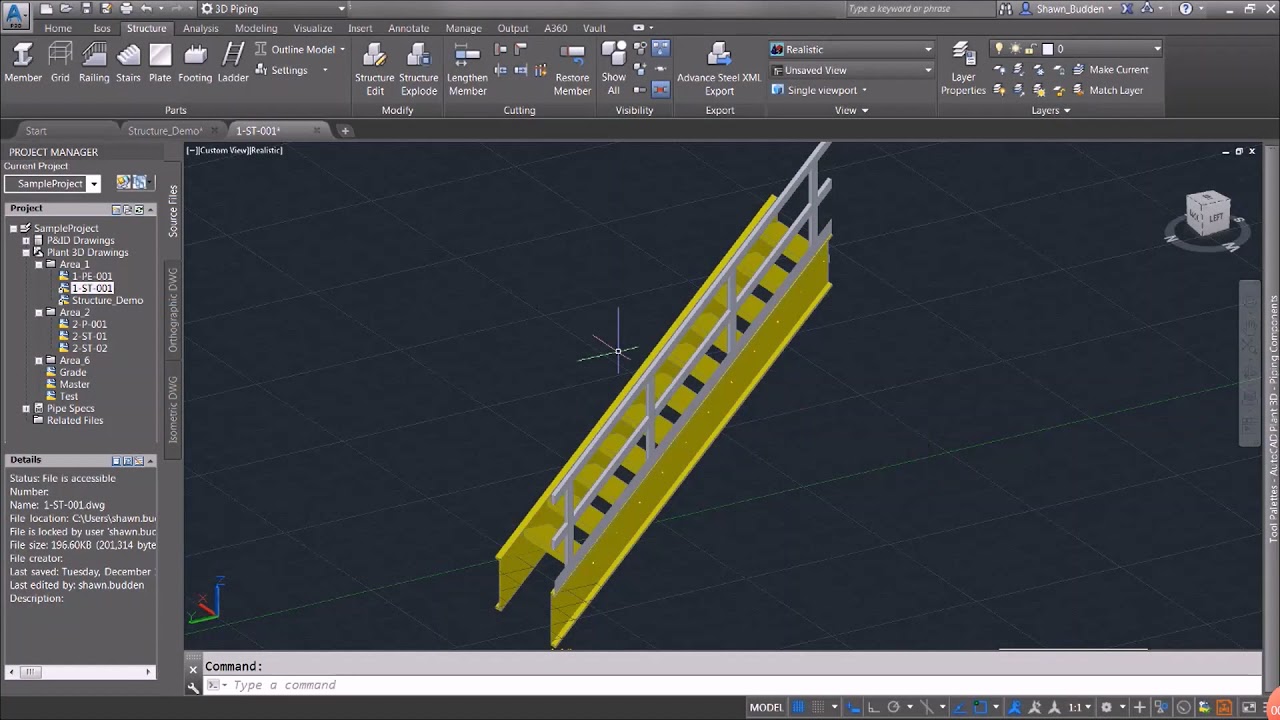creating railings in Autocad Plant 3D / Autocad Plant 3D tutorials ...