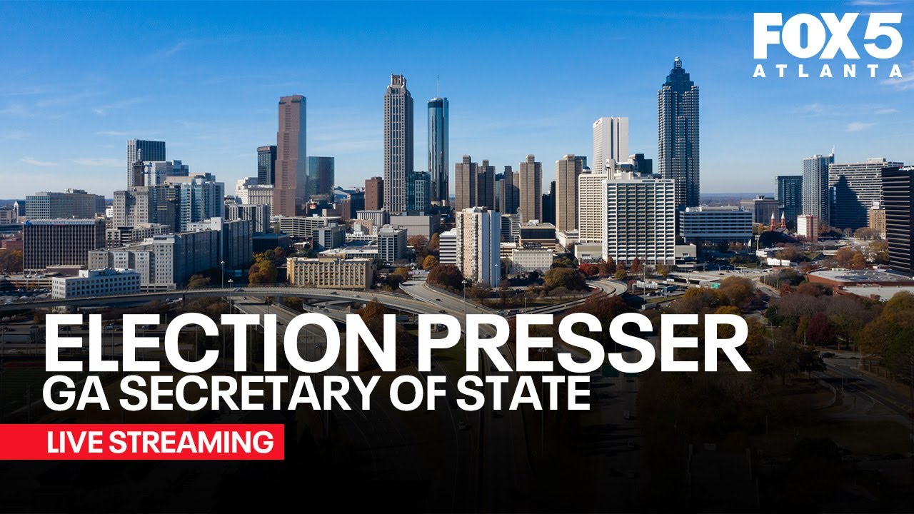 GA Secretary of State's Office Election Press Conference - YouTube
