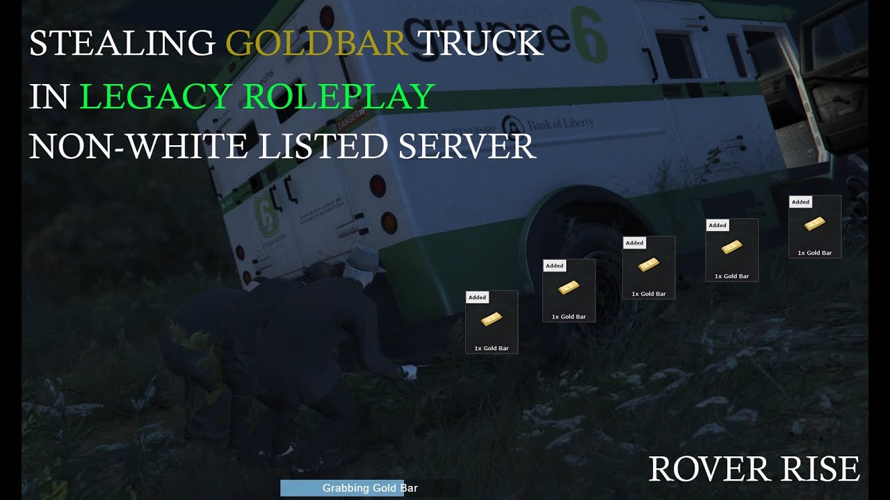 Stealing Gold-bar truck | Legacy Roleplay | Normal server | fiveM - YouTube