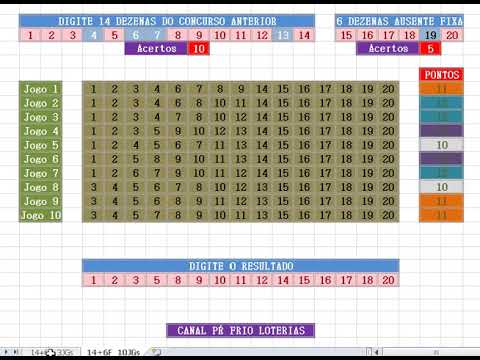 #11 - Jogando com 14 dezenas do concurso anterior com garantia de 11, 12 e 13 pontos em 10 jogos