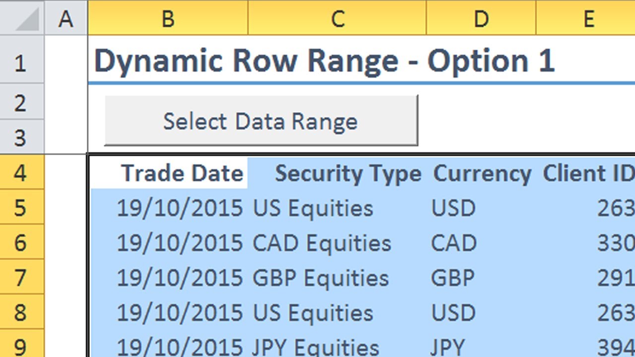 Solved Excel VBA Selecting Multiple Dynamic Ranges 9to5Answer Solved Excel VBA Selecting Multiple Dynamic Ranges 9to5Answer