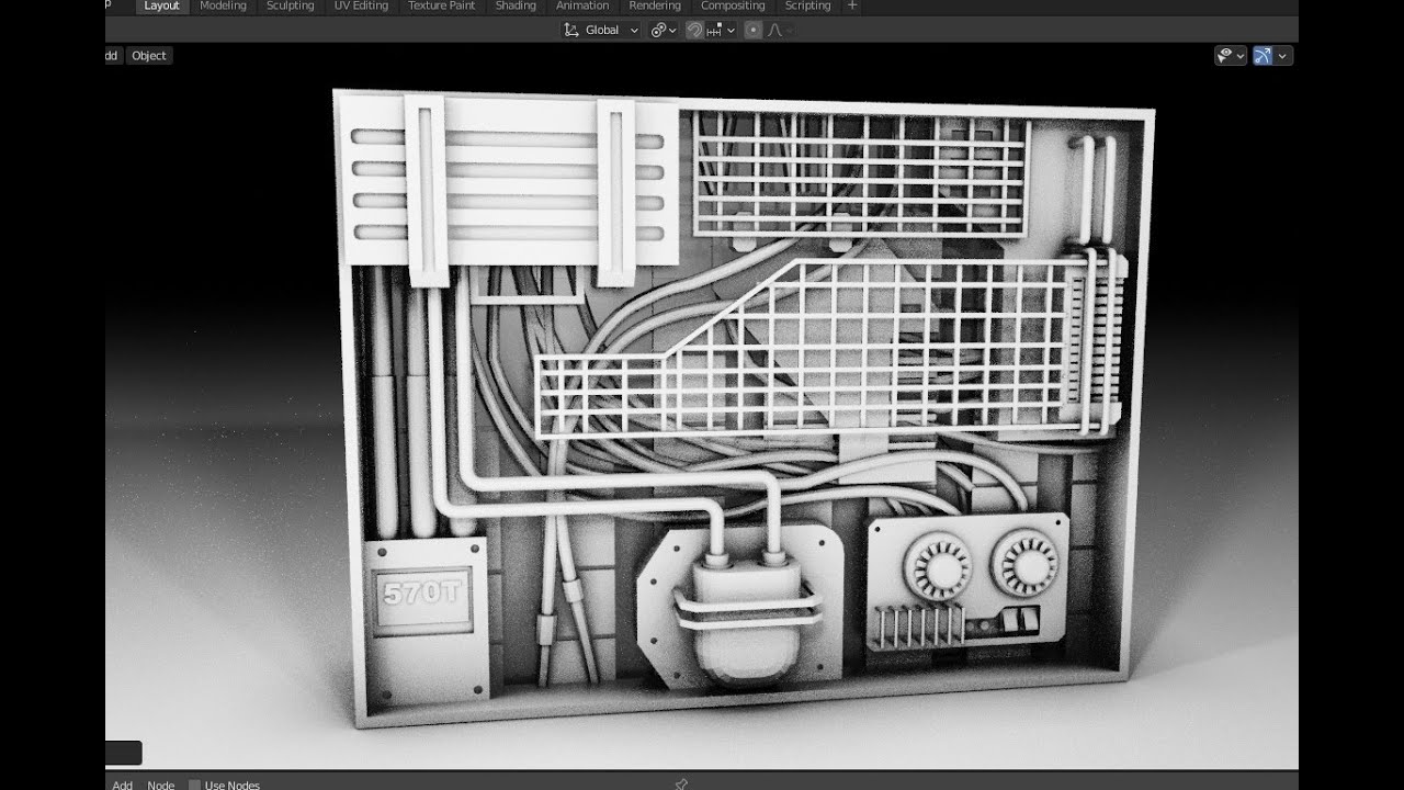Scifi Mech Panel Speed Modeling - Grid Modeler (blender addon) - YouTube