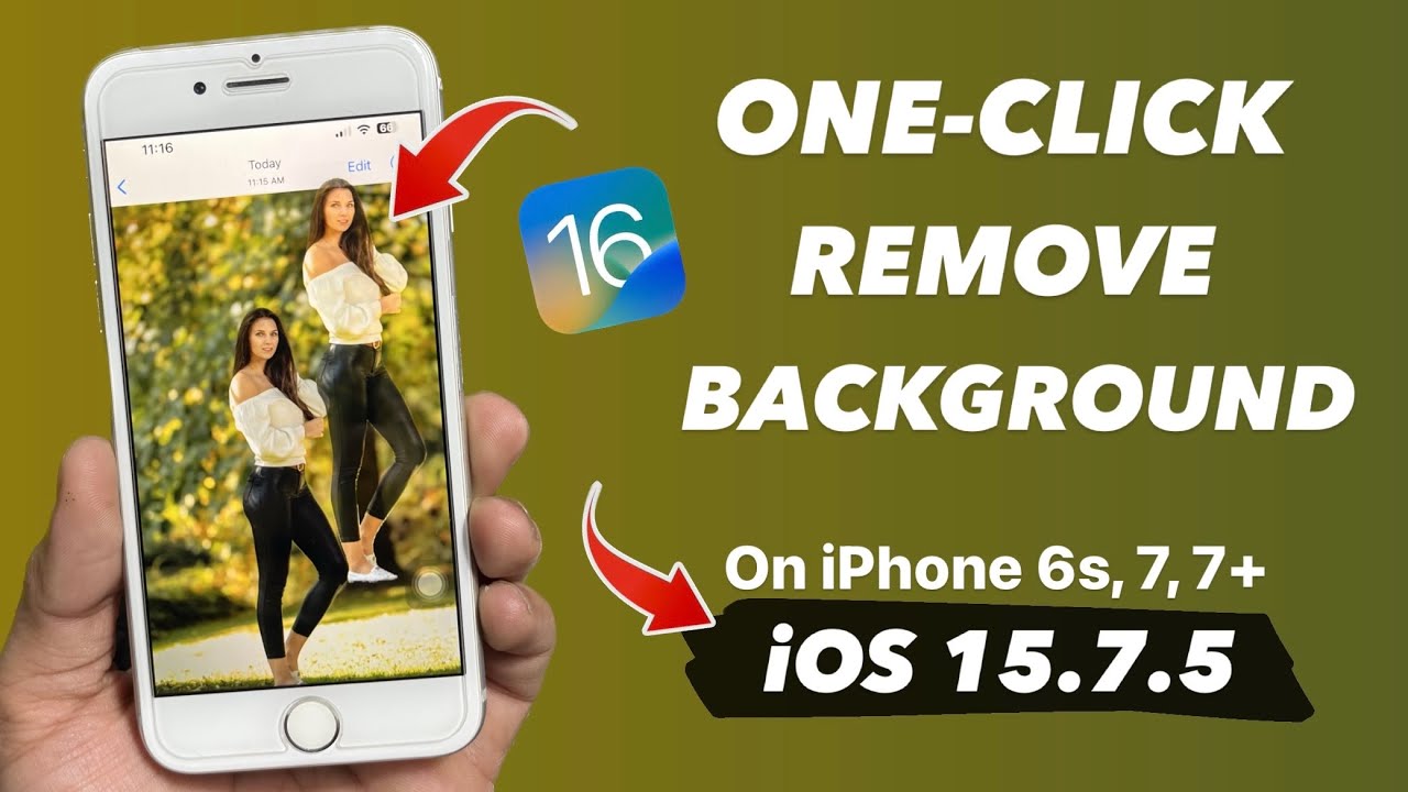 Get iOS 16 One-Click Remove Background feature on iOS 15.7.5 on iPhone ...