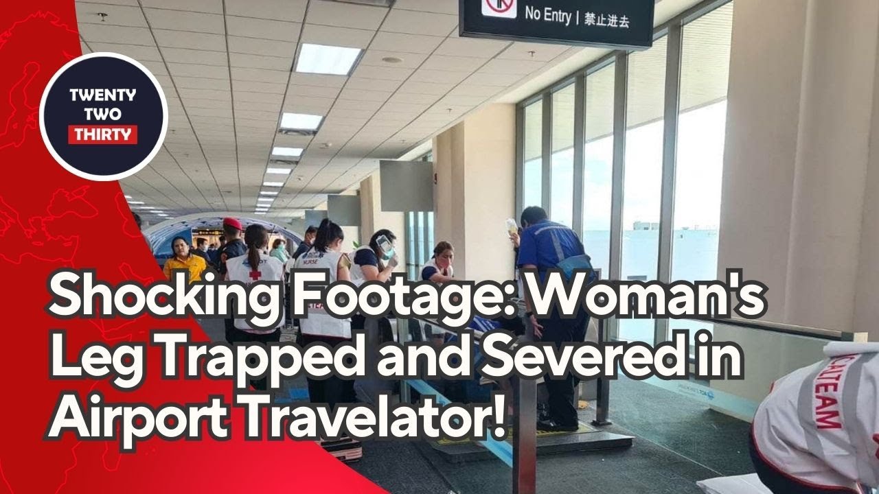 Shocking Footage: Woman's Leg Trapped and Severed in Airport Travelator ...