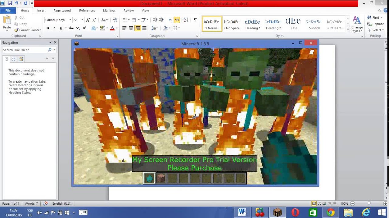 little zombie in minecraft - YouTube