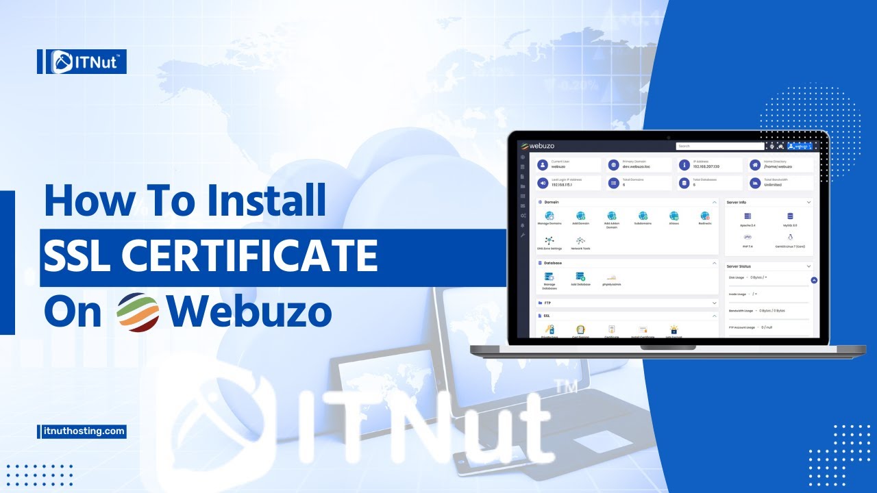 How To Install SSL Certificate On Webuzo - YouTube
