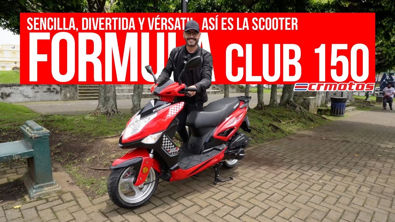 MOTO scooter FORMULA CLUB 150, el pequeño de Repuestos Gigante - YouTube