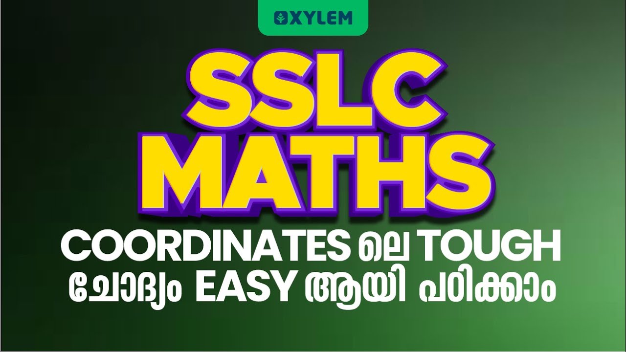 SSLC Maths | Points where circle cut the axes | Coordinates | Xylem ...
