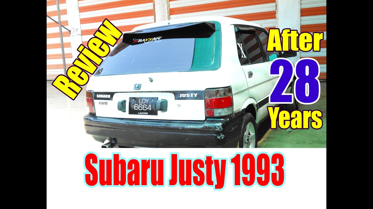 Subaru Justy J10 1993 full Genuine Condition Japanese Car - YouTube