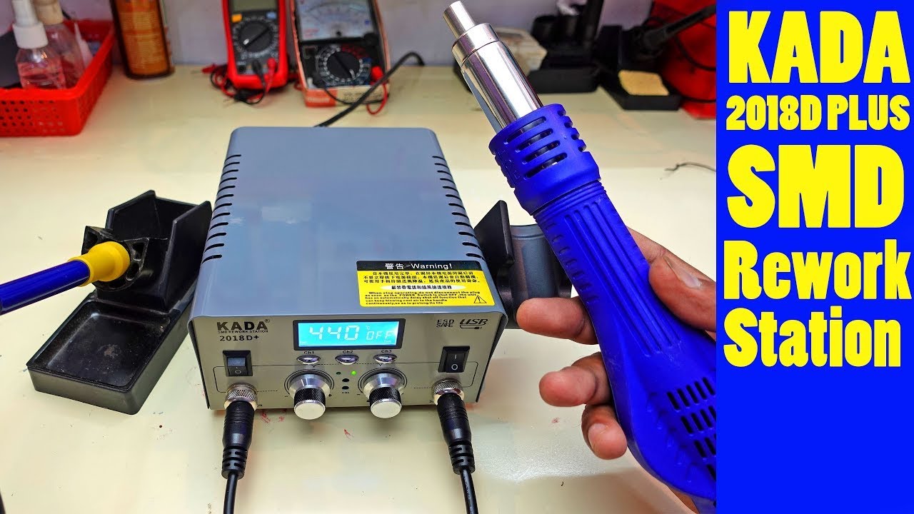 KADA 2018D Plus SMD Rework Station Hot Air Gun Heat Gun review best for ...