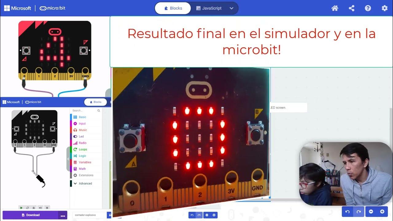 Tutorial 2. Programación para niños y niñas, Crea un contador animado con Microbit - YouTube