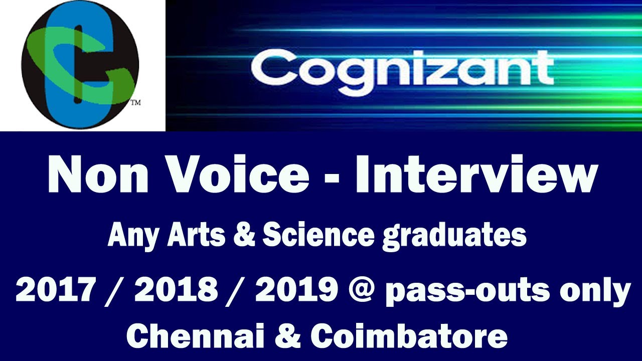 Cognizant Technology Solutions – Interview – Non voice freshers ...