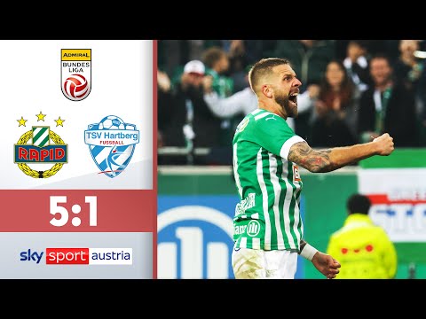 Burgstaller-Triplepack! Rapid zerlegt Hartberg | Rapid Wien - Hartberg | HLs - ADMIRAL Bundesliga