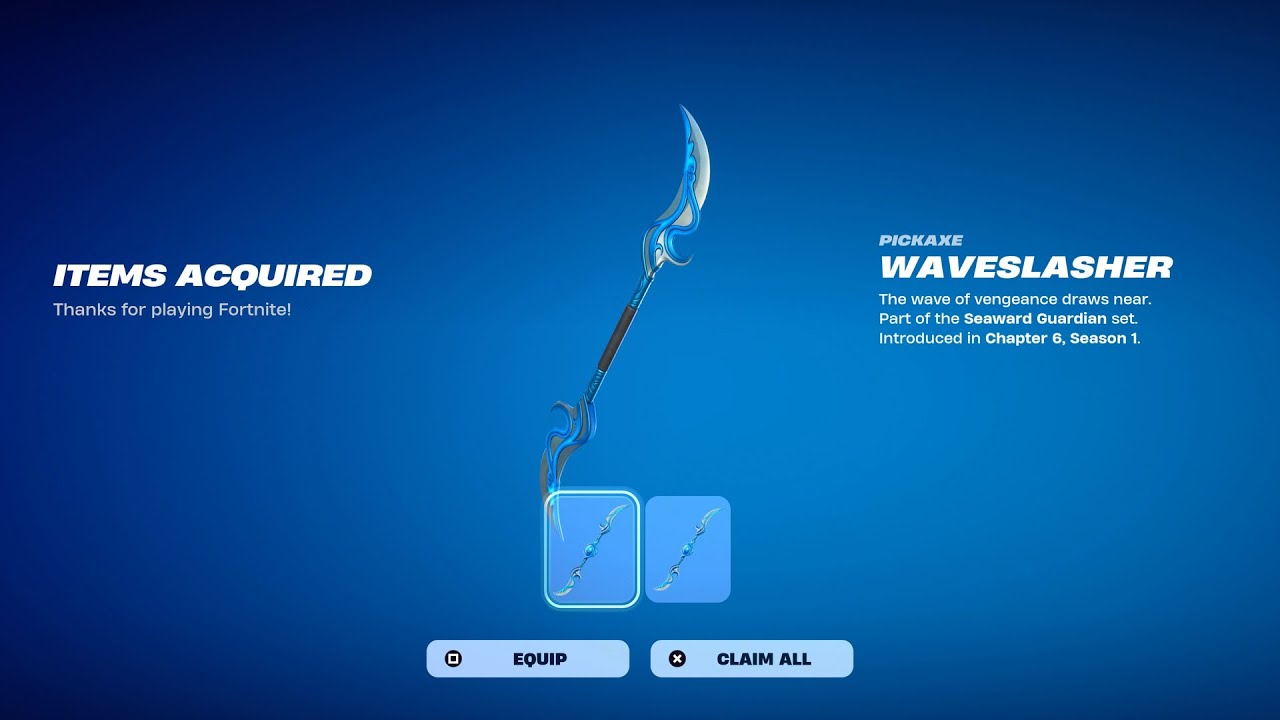 How To Get Waveslasher Pickaxe NOW FREE In Fortnite! (Free Waveslasher ...