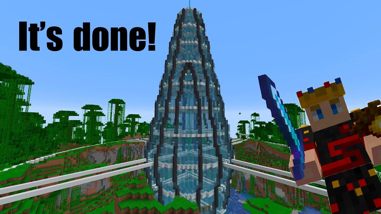 The tower of my mega base is complete!!! - Minecraft Let's Play Realms ...