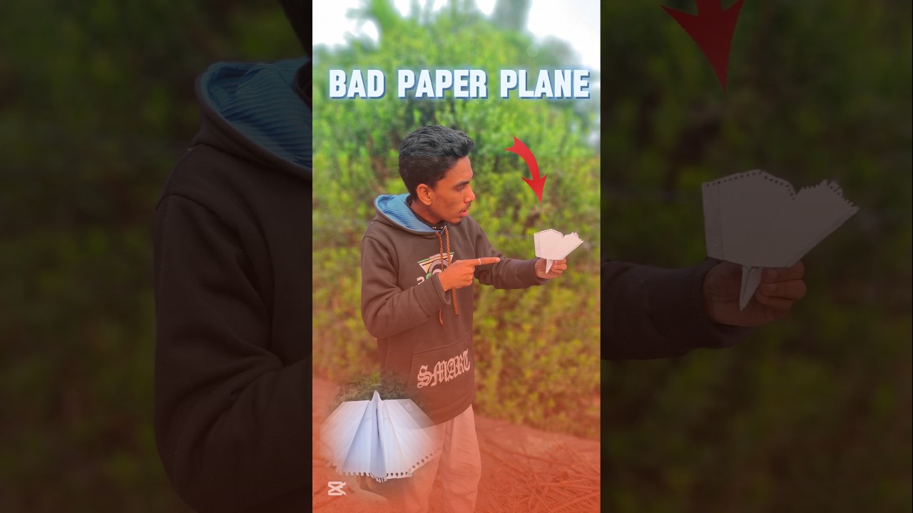 Bad paper plane বাদুরের মতন প্লেন #viralshorts #shorts - YouTube