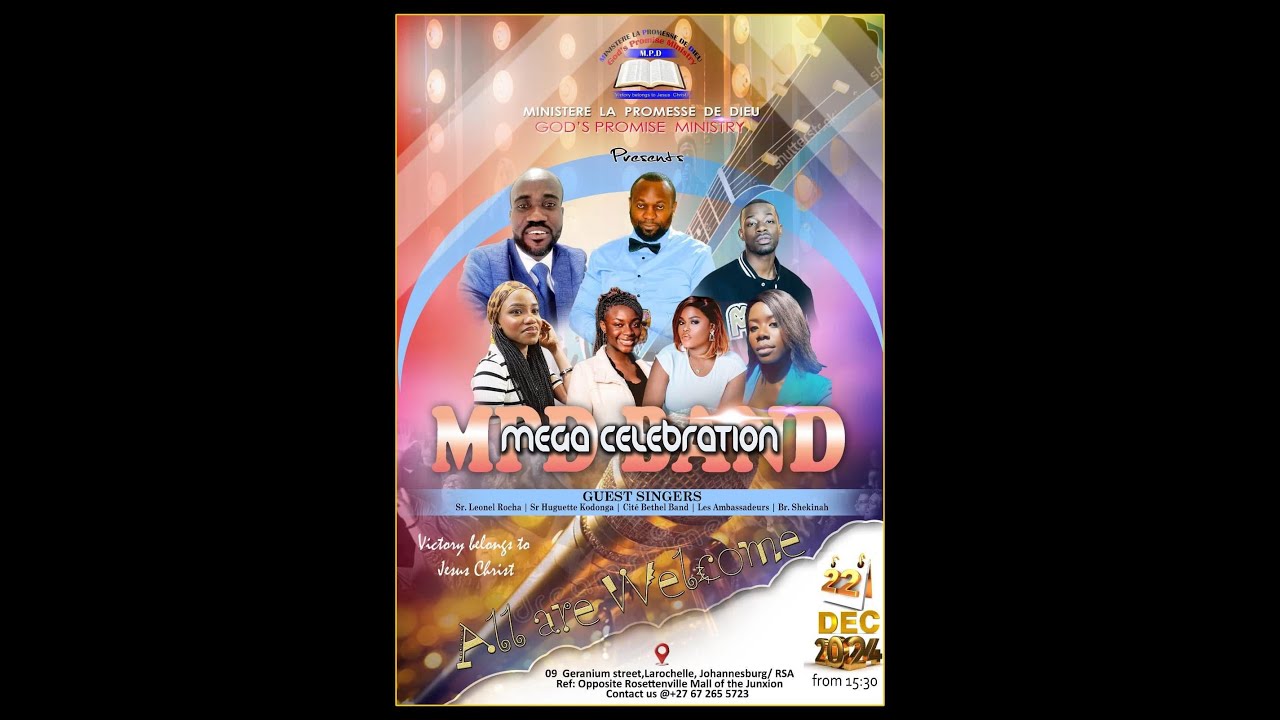 MPD BAND MEGA CELEBRATION DEC2024 - Ministere la Promesse de Dieu with Rev Patrick Tshibasu(Part ...