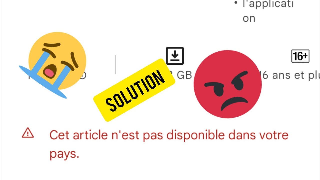 Simple Astuce: CET ARTICLE N'EST PAS DISPONIBLE DANS VOTRE PAYS - YouTube
