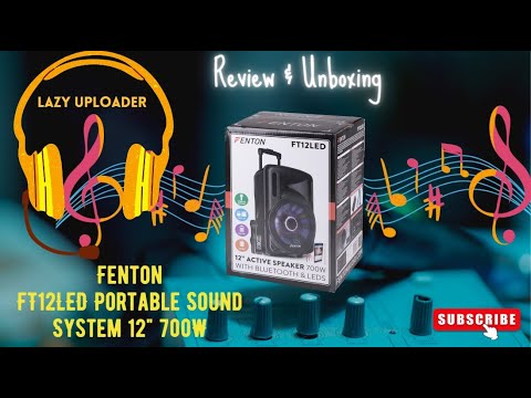 Fenton FT12LED Portable Speaker system with Microphone Review and ...