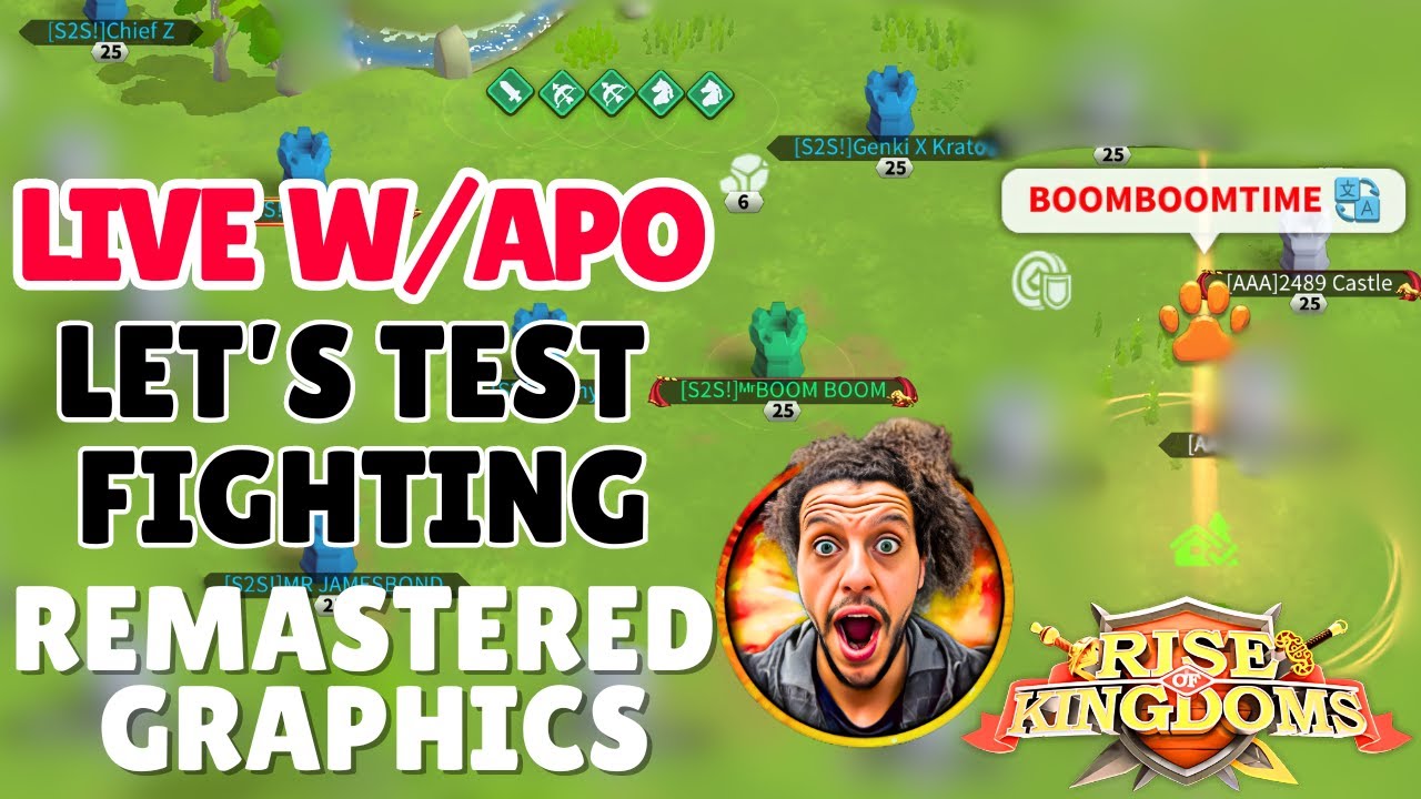 Concurring Test server l BOOM BOOM TIME l Rise of Kingdoms - YouTube