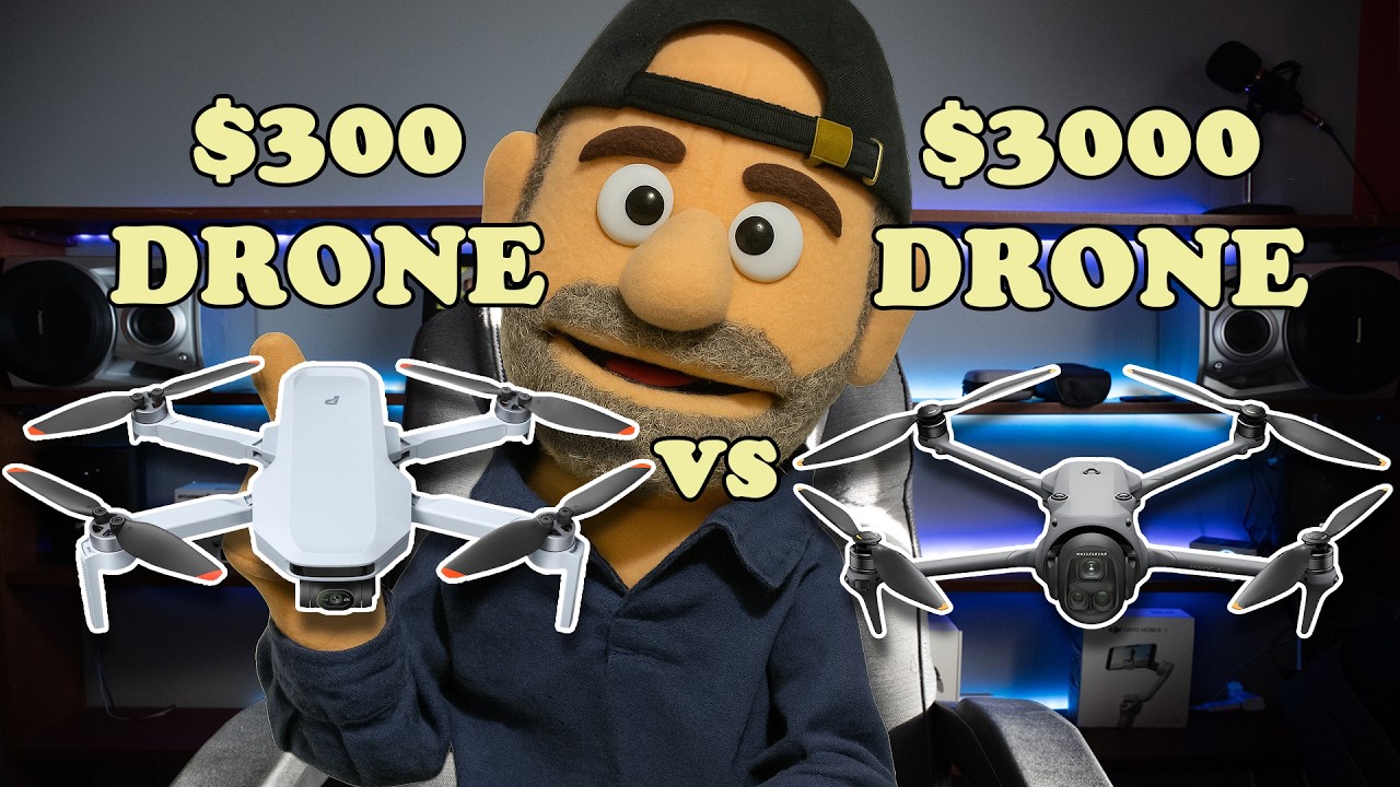 Can YOU tell the $300 drone from the $3000 drone? - YouTube