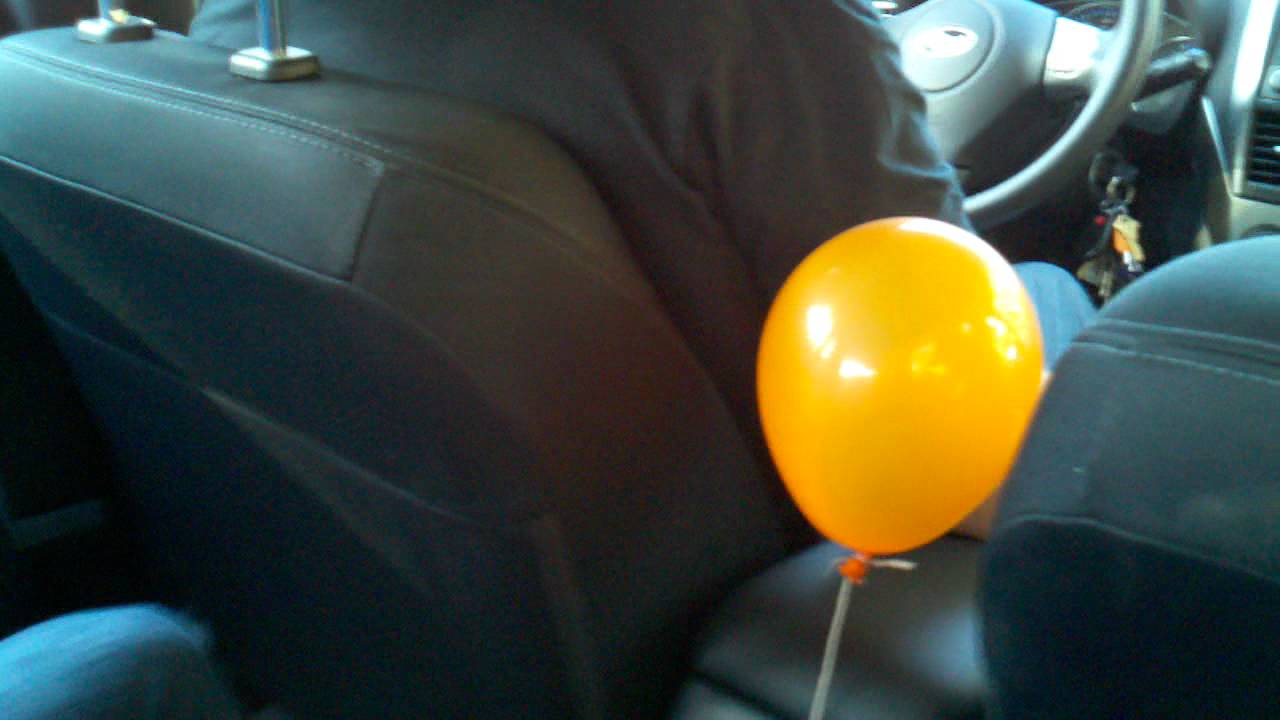 Helium balloon in an accelerating car - YouTube