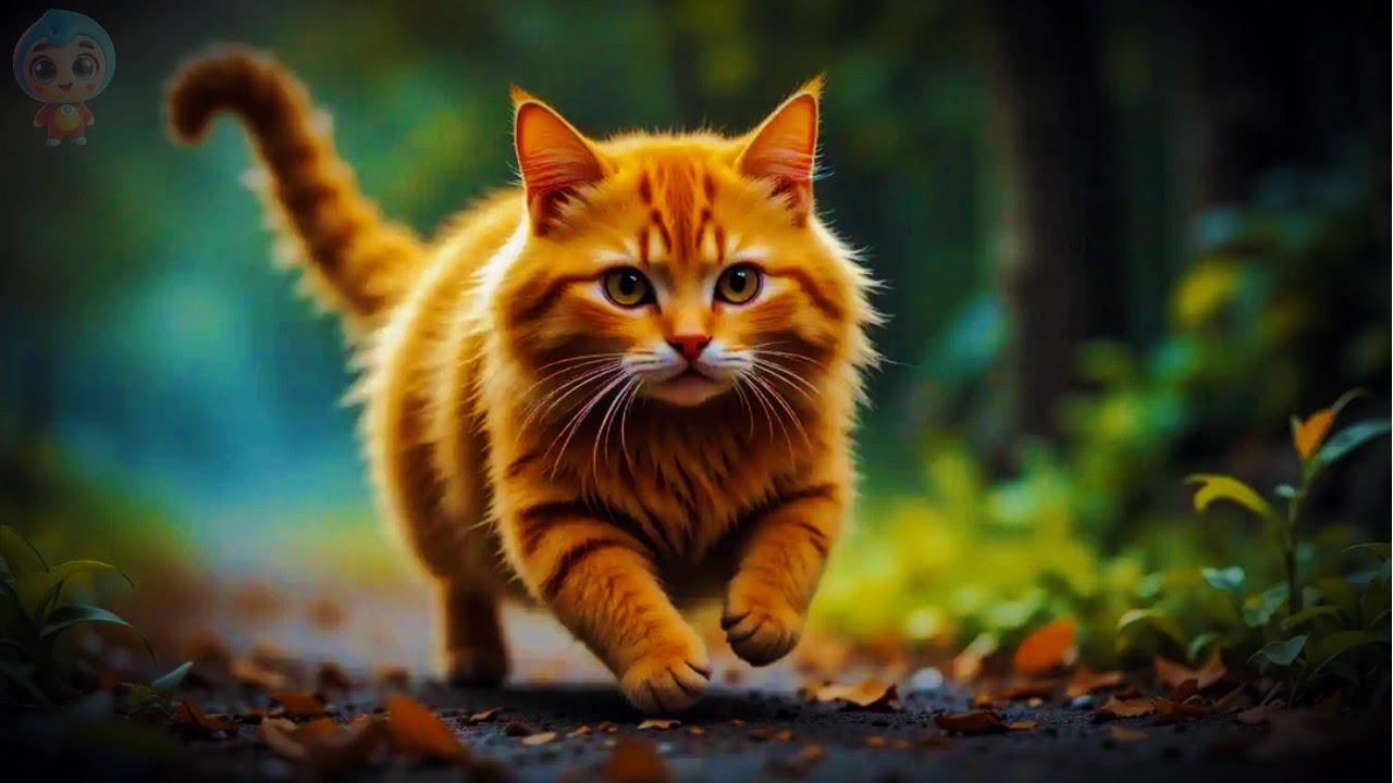 Meow Meow! 🐱 Orange Cat Nursery Rhyme for Children - YouTube