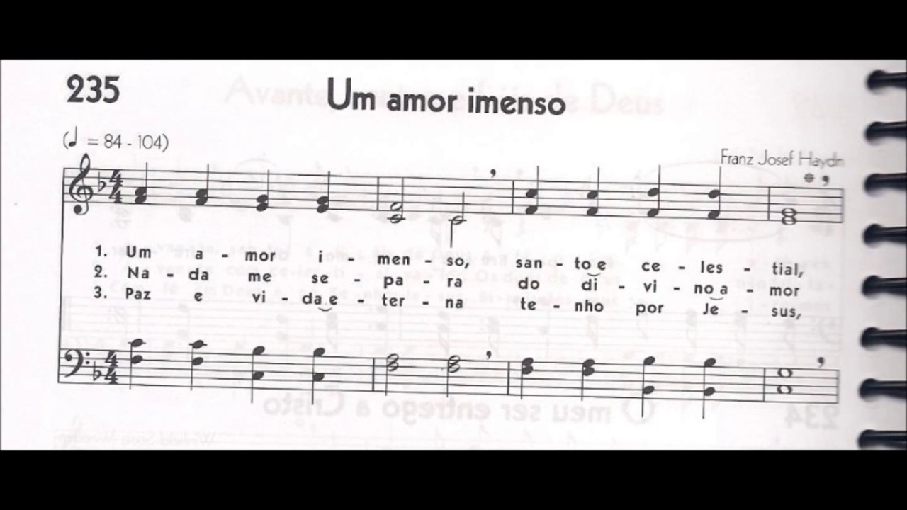 CCB - HINÁRIO 05 - HINO 235 - "UM AMOR IMENSO" - by MESSIAS ULLMANN ...