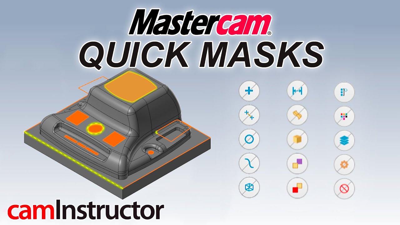These 15 little icons can save you hours of work in Mastercam...let's look at Quick Masks! - YouTube