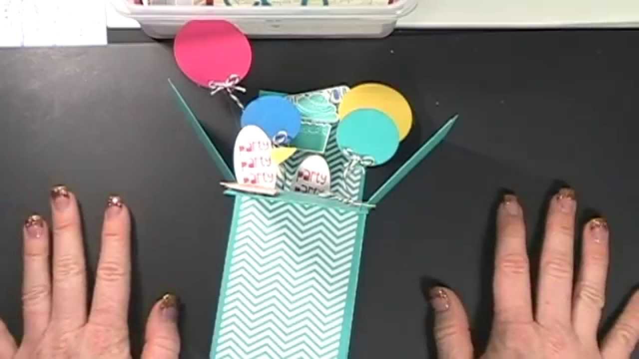 Two FREE printable Pop Up Box Cards Tutorials - YouTube