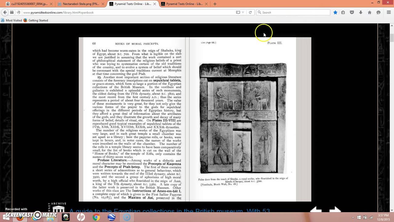 Sepulchral Tablets & The Sphinx As Anubis - YouTube