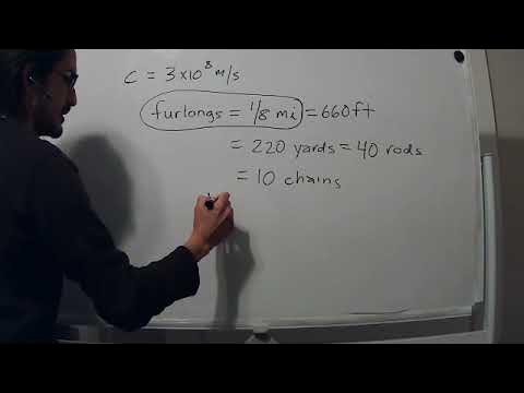 1.2 Speed of light in obscure units - YouTube